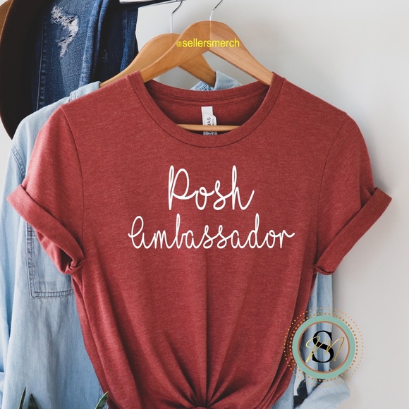 SellersMerch | Tops | Graphic Tshirt With Posh Ambassador Design | Poshmark